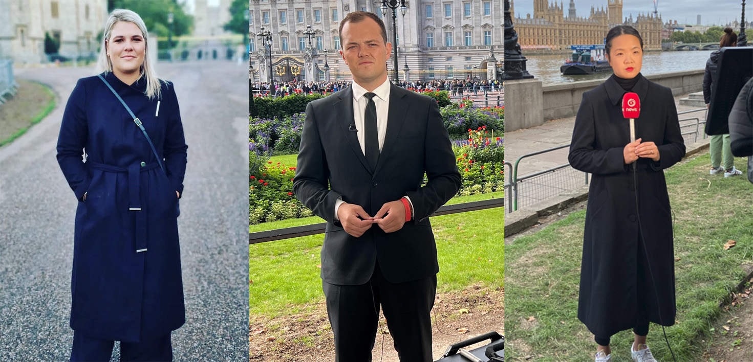 Short years from study to covering the biggest news story on the planet ...